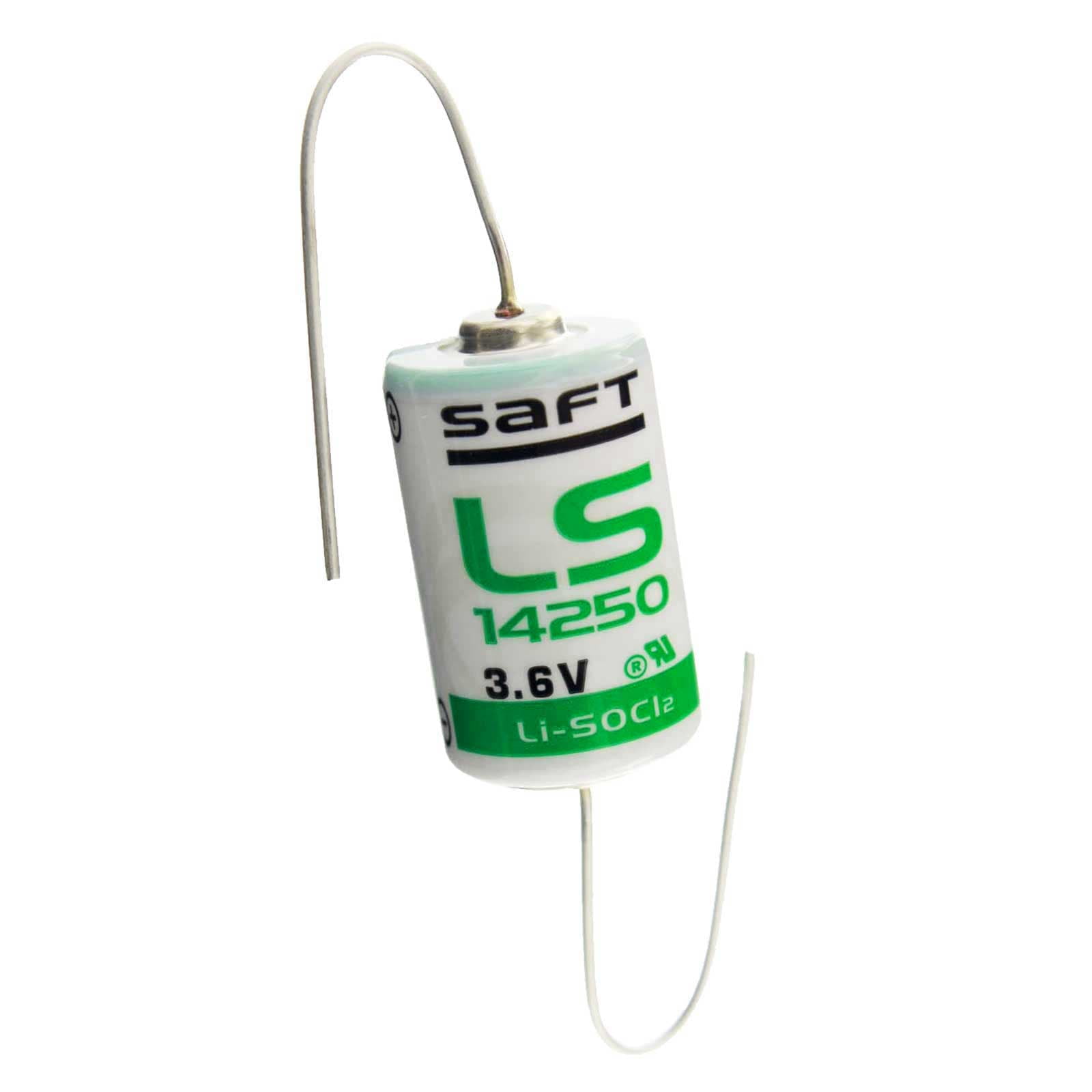 SAFT LS14250_AX 1/2AA Battery Axial 3.6V 1200mAh Lithium - Walmart.com