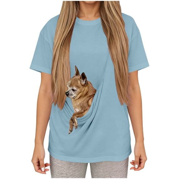 SAFUNY Women's Top Loose Crew Neck Short Sleeve Casual For All Day Wear ...