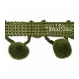 SAGE 1-1/4 INCH BALL FRINGE WITH 1/2 INCH POM POM - Walmart.com