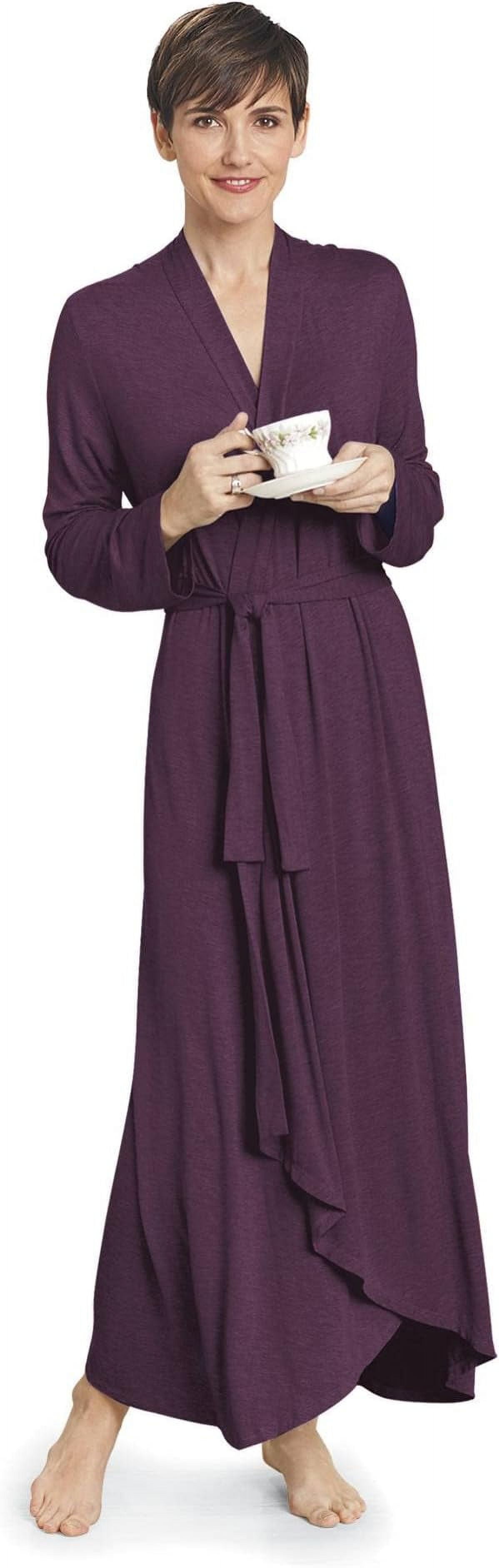 SAGEFINDS Rayon Made from Bamboo Long Wrap Robe for Women | Long Sleeve ...