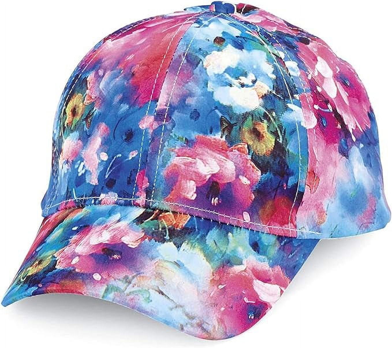 SAGEFINDS Watercolor Floral Print Baseball Cap | All-Over Print ...