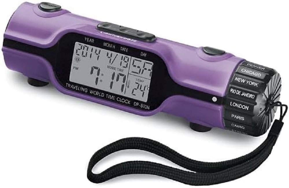 SAGEFINDS World Time Alarm Clock | Calendar, Thermometer, Alarm, Timer ...