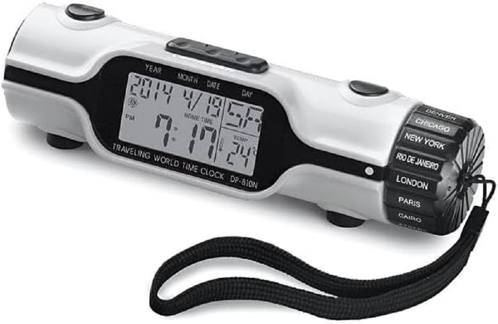 SAGEFINDS World Time Alarm Clock | Calendar, Thermometer, Alarm, Timer ...