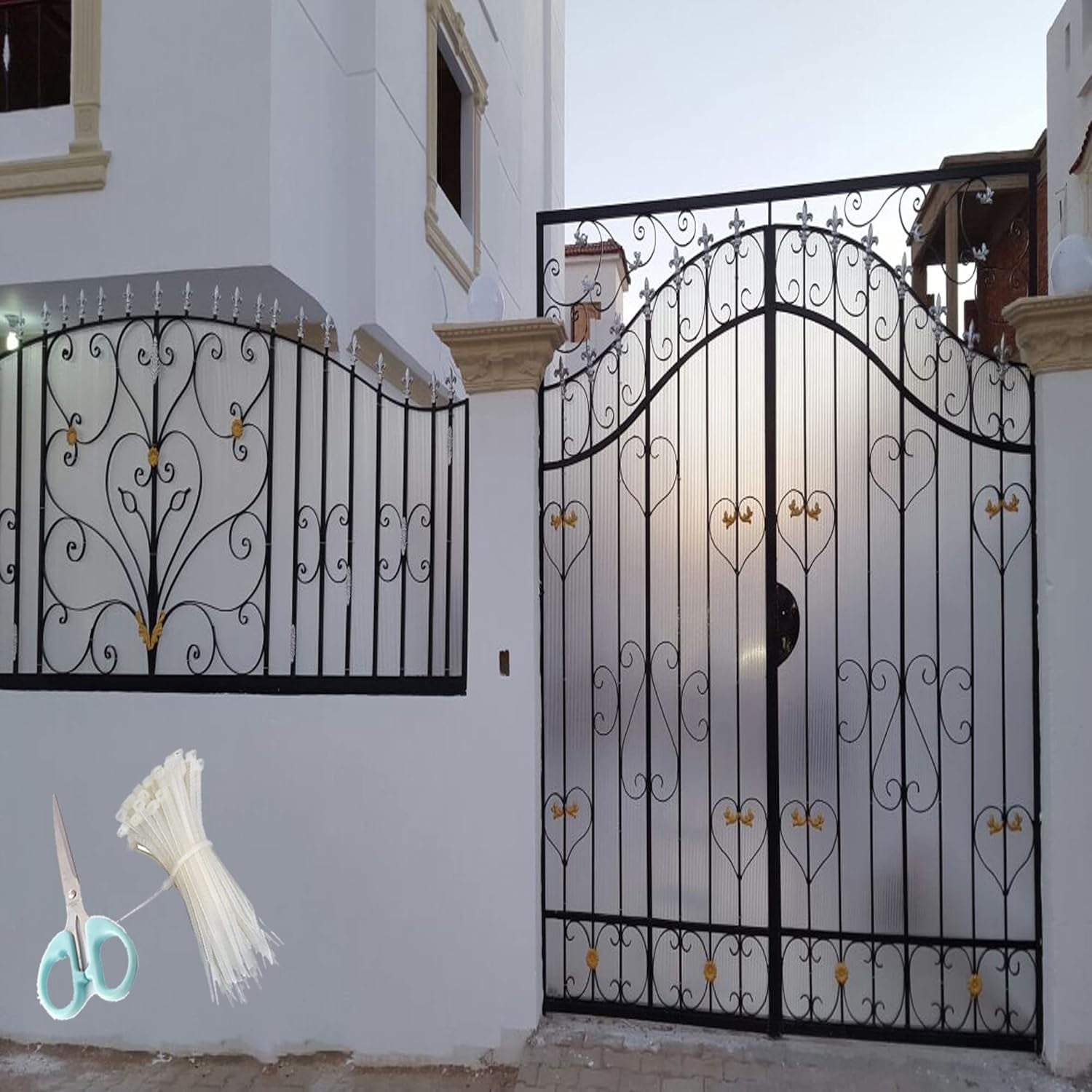 SAI Balaji UV Resistant 3 X 10 Feet PVC Gate Sheet_Grill Sheet_Gate ...