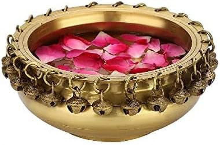 SAI DECORATIVE Brass Urli Decorative Bowl for Home/Living Room/Temple ...