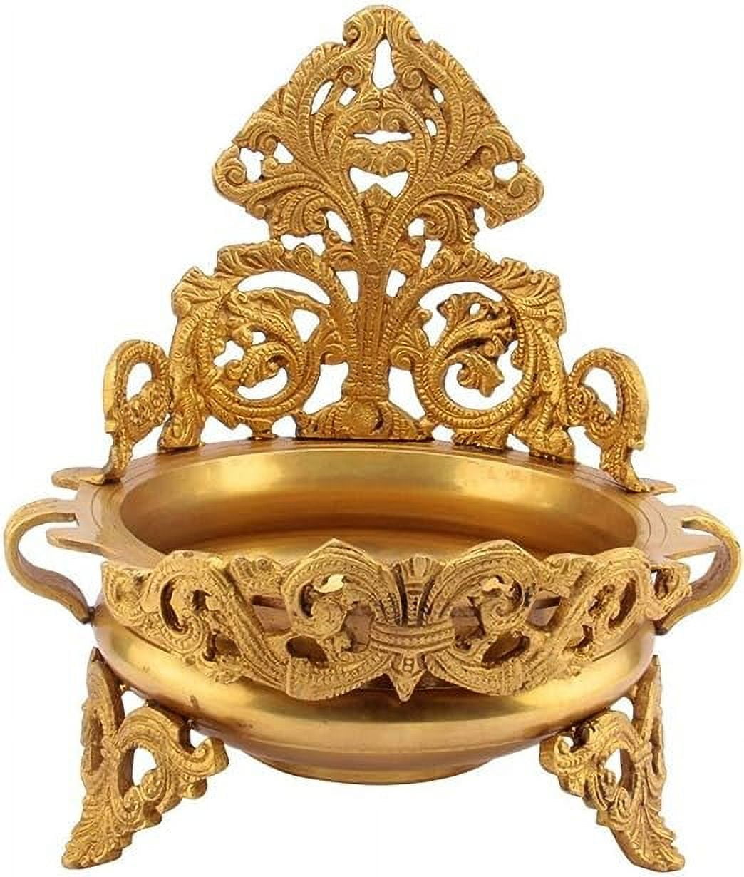SAI DECORATIVE Brass Urli Bowl, Decorative Centerpiece for Home or ...