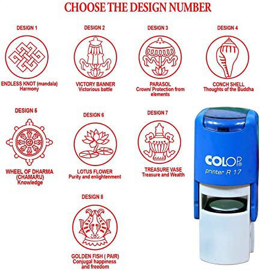 SAI DECORATIVE Endless Knot Tibetan Auspicious Symbol self-Inking ...