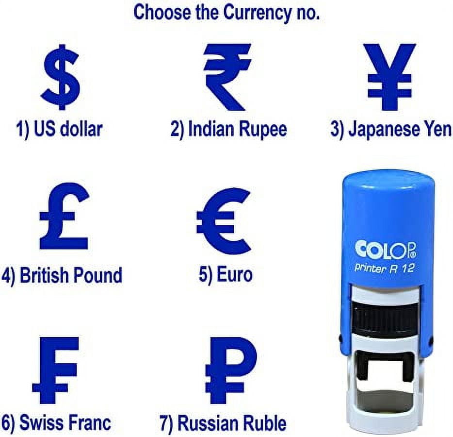 SAI DECORATIVE Japanese Yen Currency Sign Self Inking Rubber Stamp ...