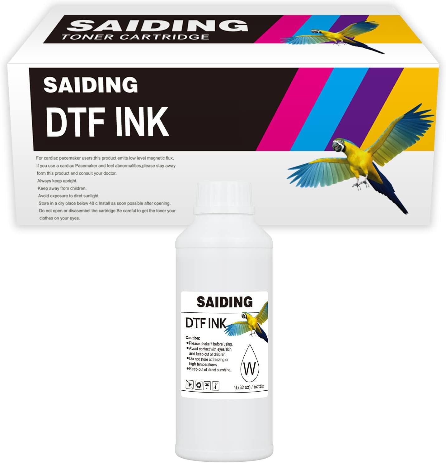 SAIDING Premium DTF Ink Refill for Inkjet Printers Heat Transfer Film Printing R1390 4720 L1800 ...