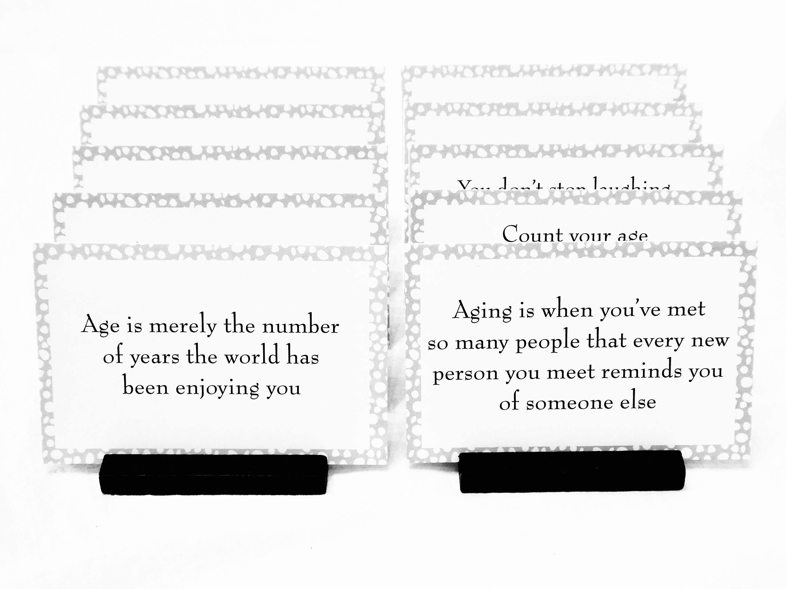 SAIDSIMPLY Decorative Birthday Quotes Card - Centerpiece Fun Quotes for ...