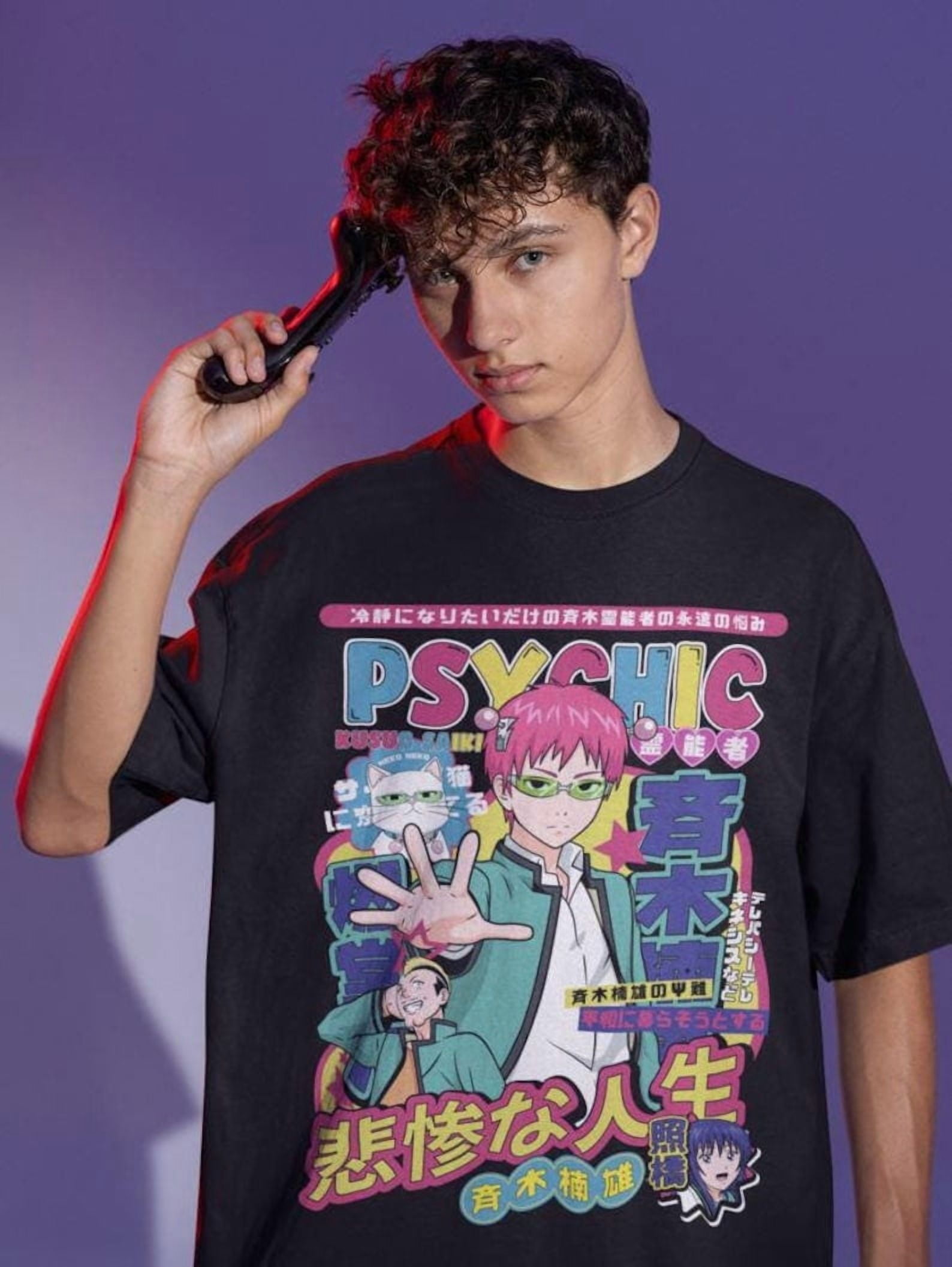 SAIKI K "annoyed Face" Saiki Kusuo No Sai Nan TSHIRT - Walmart.com