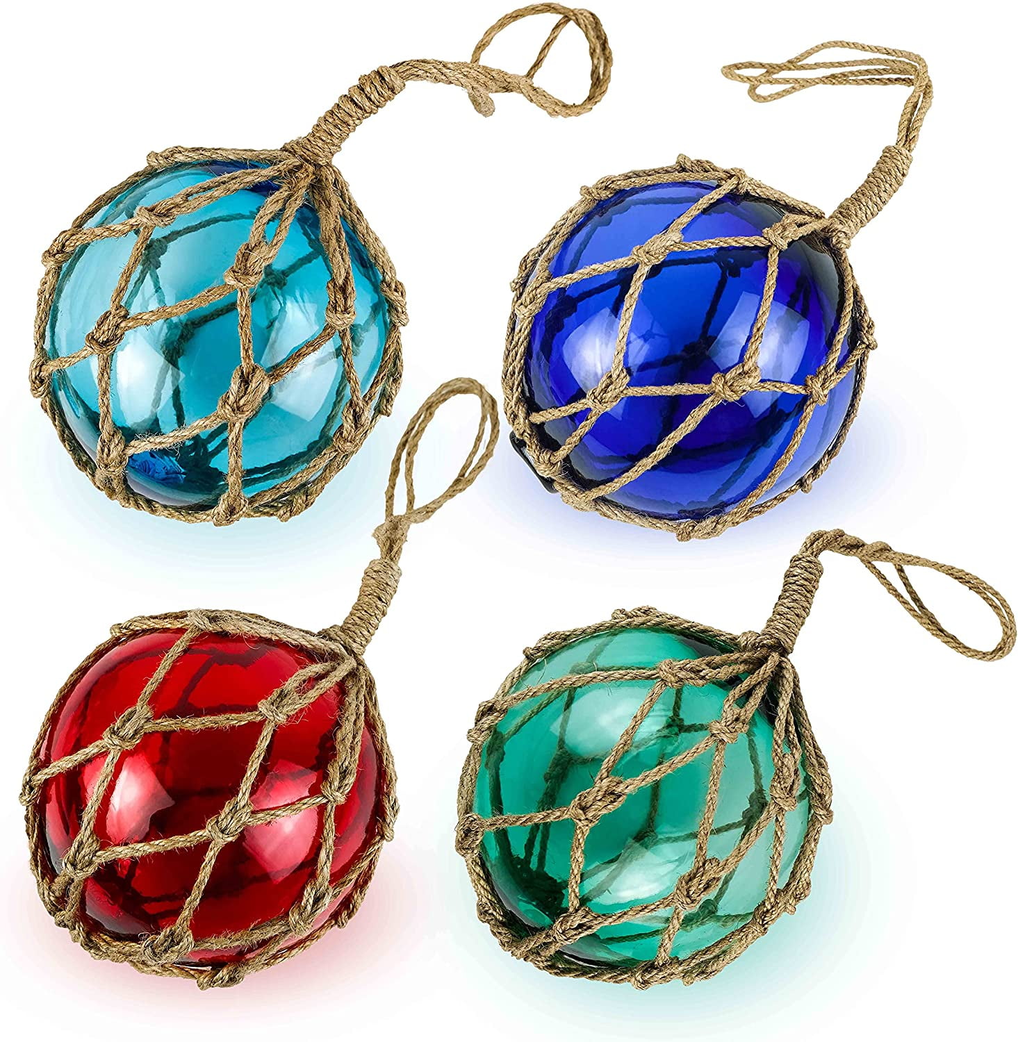 SAILINGSTORY Glass Fishing Float Nautical Decorative Glass Ball Buoy ...