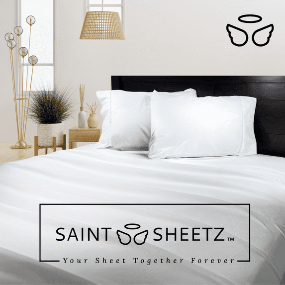 SAINT SHEETZ™ Stay-in-Place Design Like No Other, Super Soft & Cozy ...