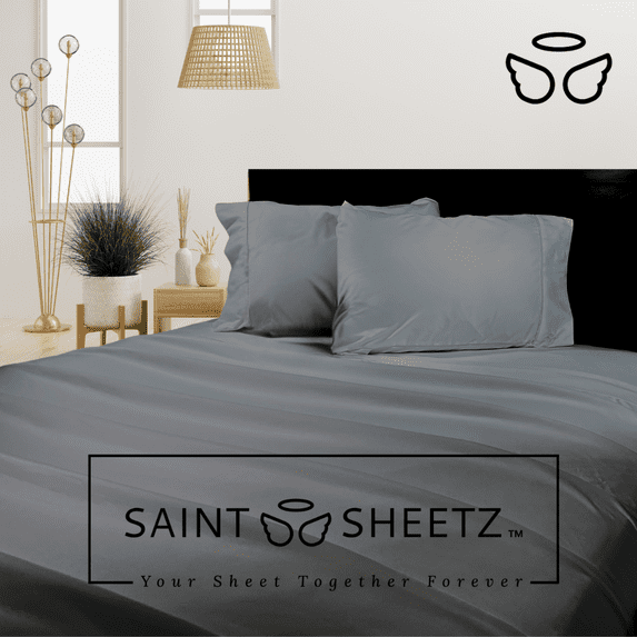 SAINT SHEETZ™ Stay-in-Place Design Like No Other, Super Soft & Cozy ...