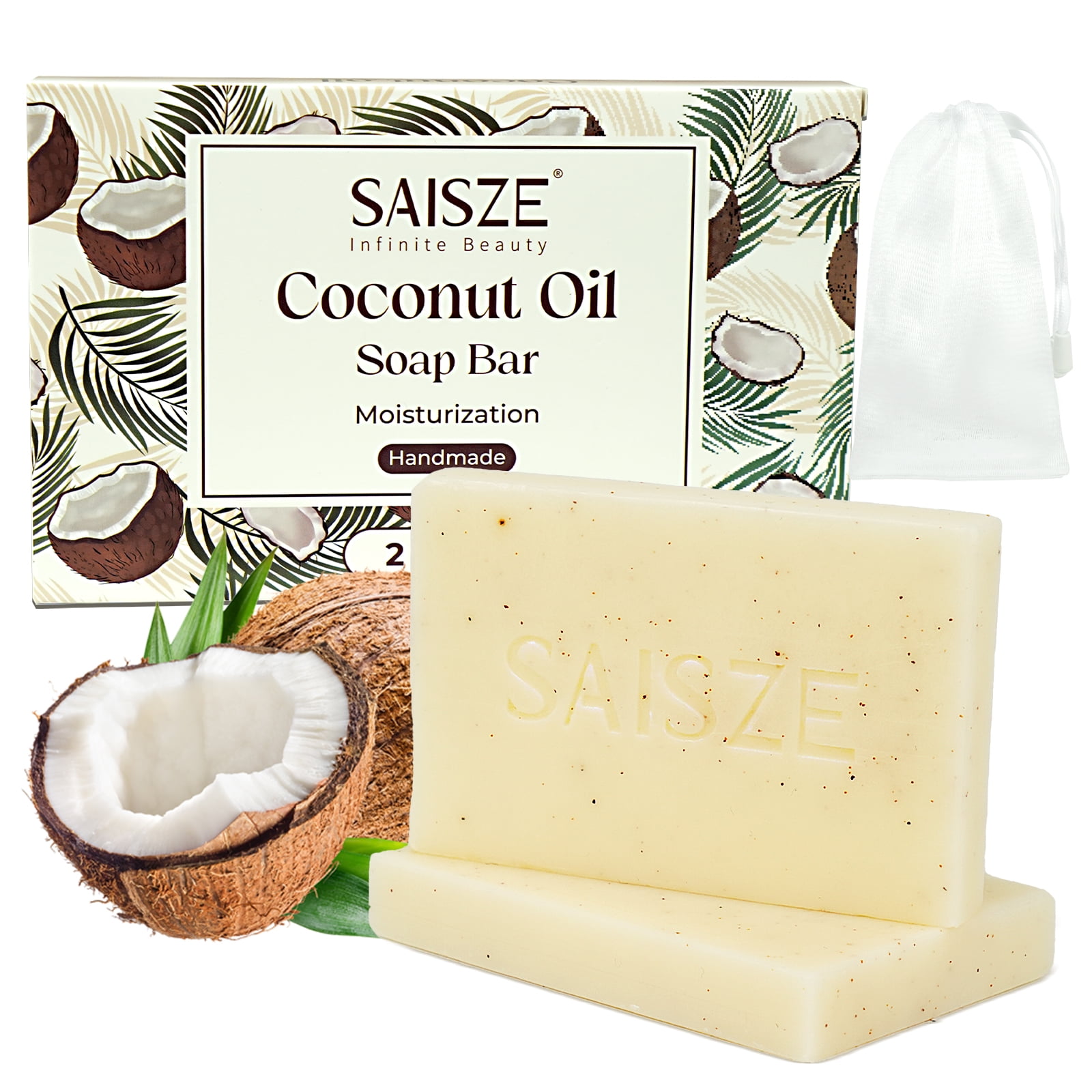 Customer reviews for SAISZE Coconut Oil Soap Bar, Gentle Moisturing ...