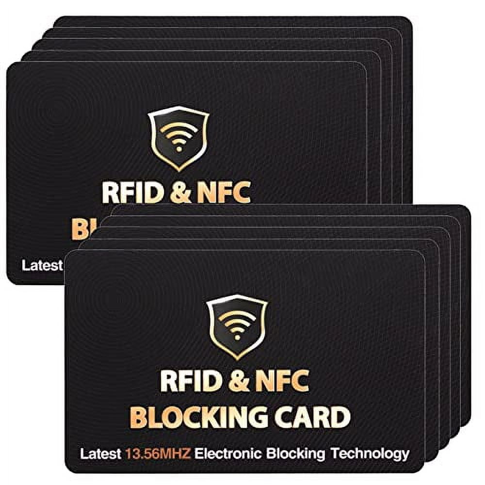 SAITECH IT 10 Pack RFID Blocking Card, One Card Protects Entire Wallet Purse, NFC Contactless ...