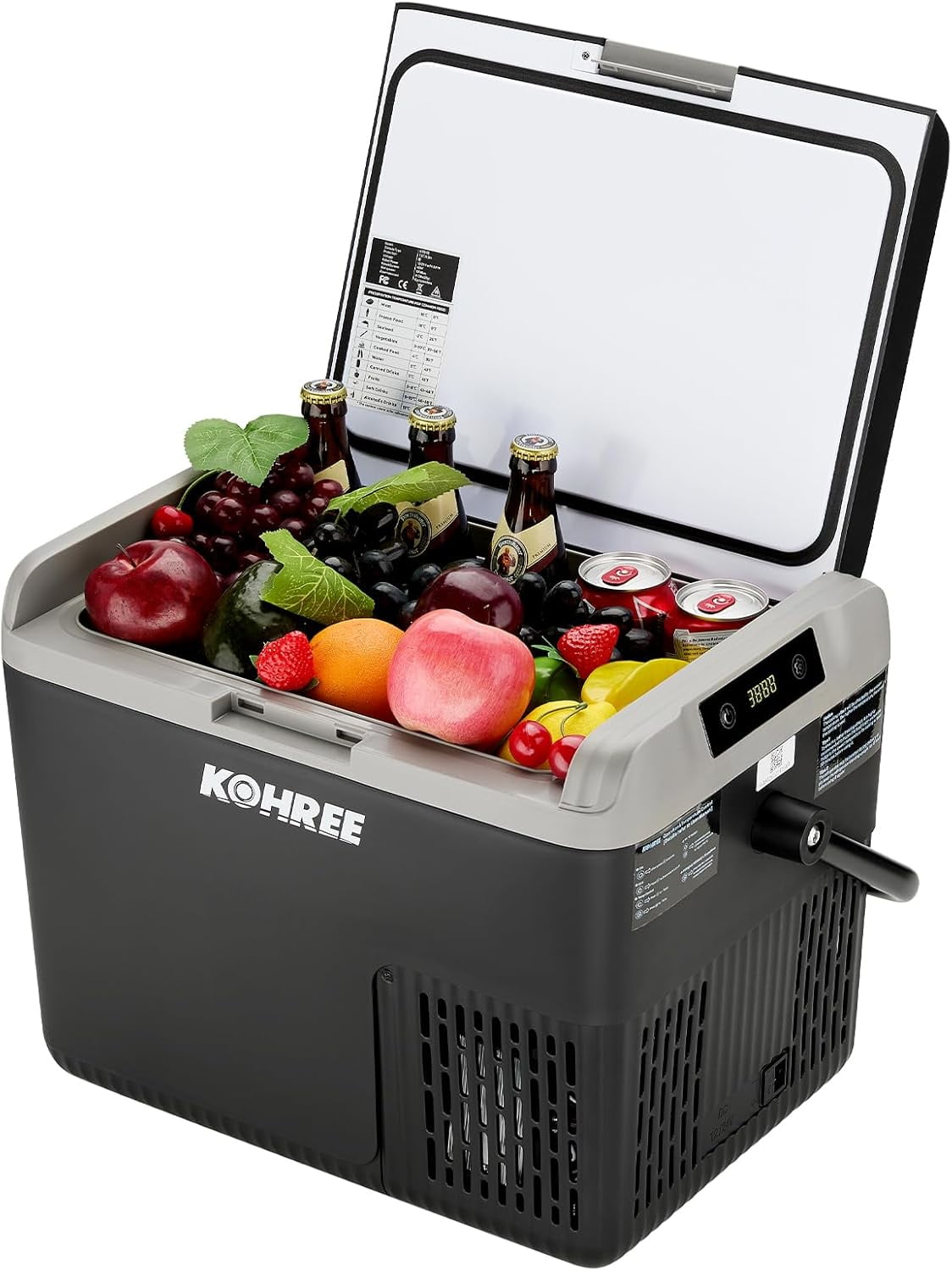 SAIYA 12 Volt Car Refrigerator, 19QT(18L) Car Fridge with Large Handle ...