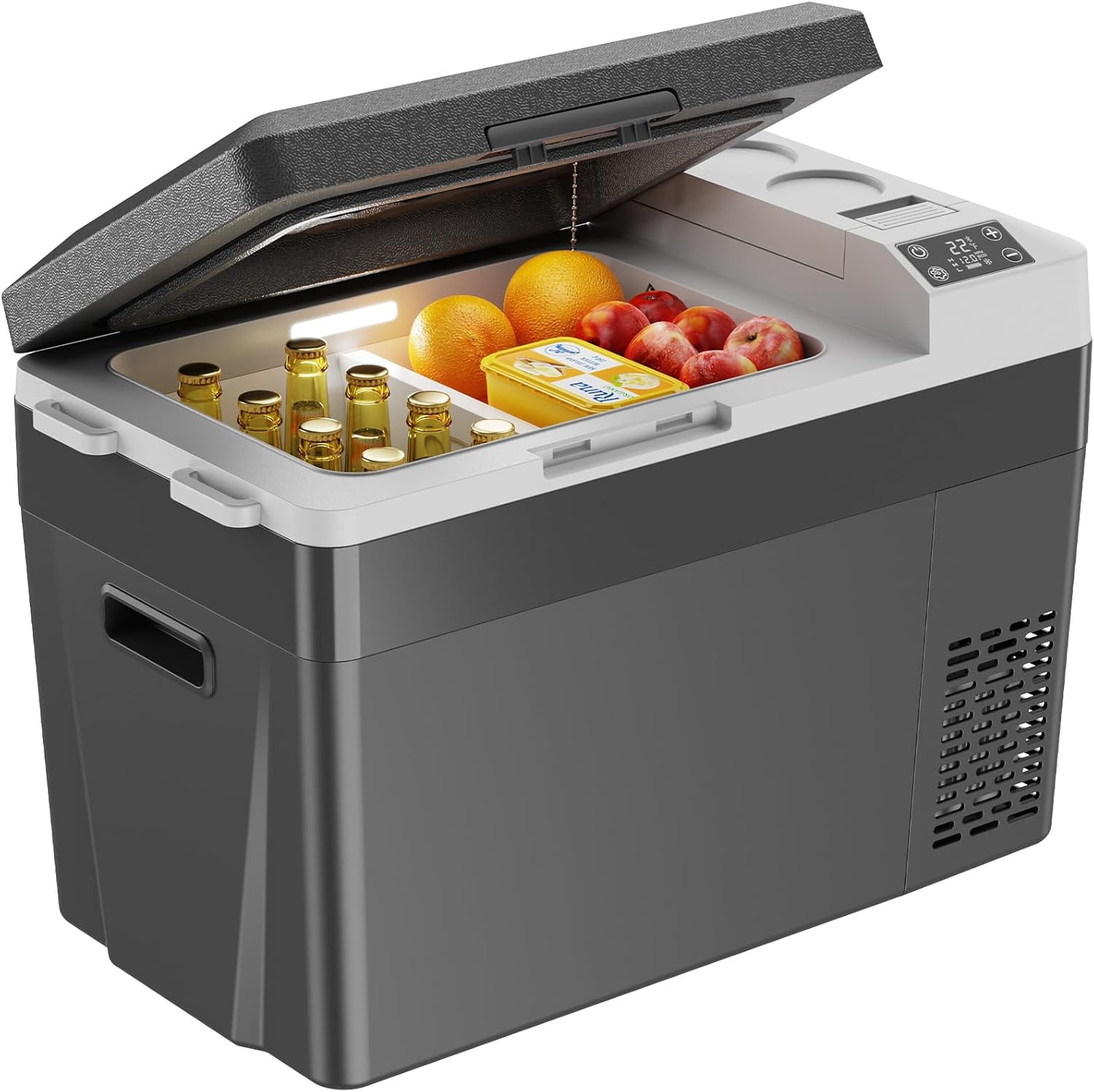 SAIYA 12 Volt Car Refrigerator, 32QT Electric Cooler, Portable Car ...