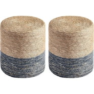 COLAMY Velvet Tufted Ottoman Footstool, Versatile Round Pouf and Side ...