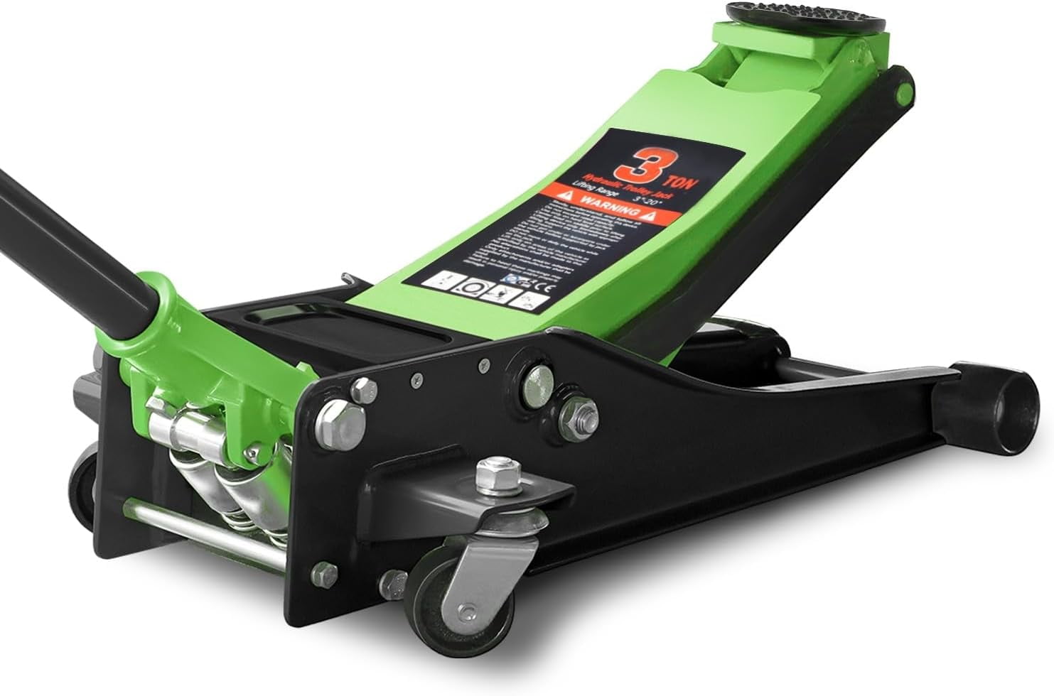 SAIYA 3 Ton Low Profile Floor Jack, Heavy Duty Steel Hydraulic Car Jack ...