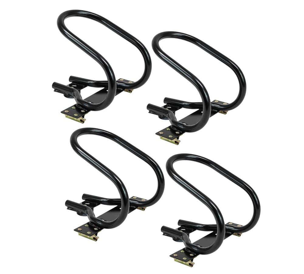 SAIYA (4 Pack) 7" Motorcycle Wheel Chock Steel for E-Track/X-Track ...