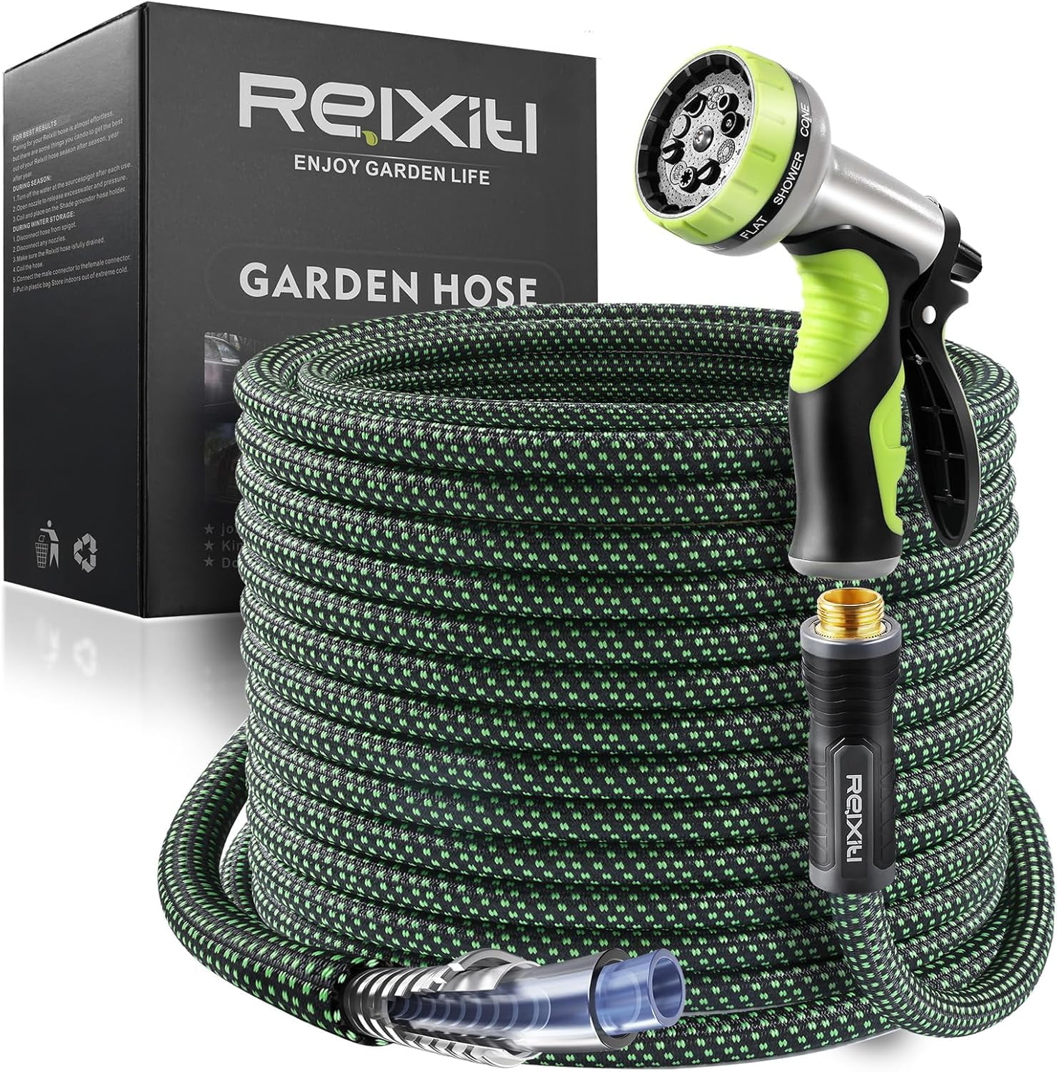 SAIYA Garden Hose, Flexible Water Hose, Ultra Lightweight Non-Expanding ...