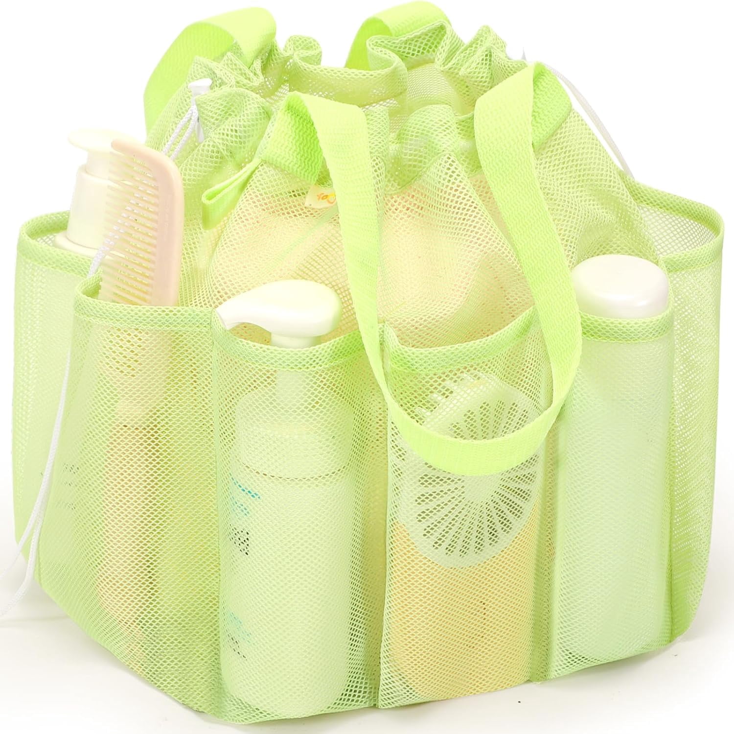 SAIYA Mesh Shower Caddy Portable with Drawstring, Dorm Room Essentials ...