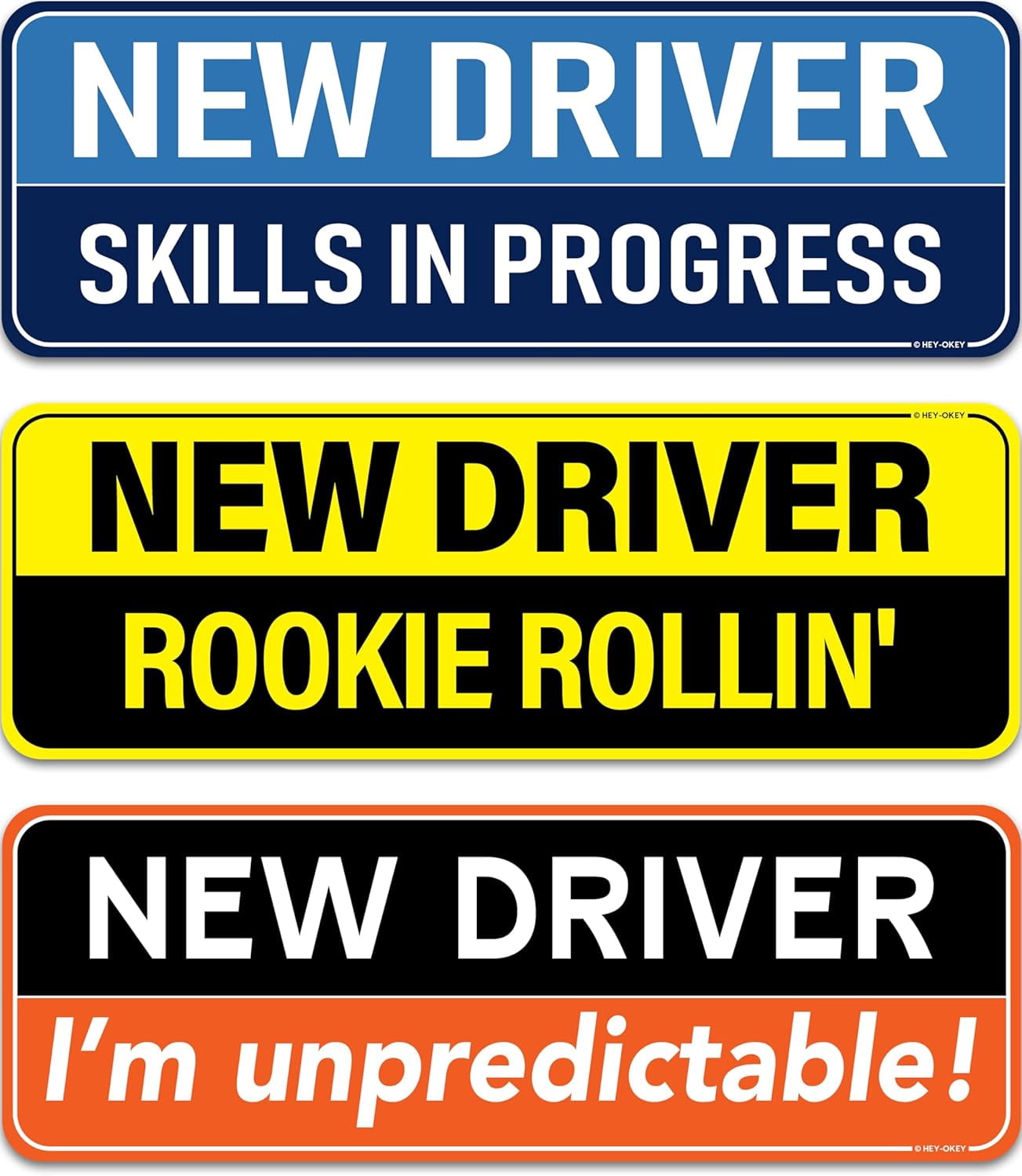 SAIYA New Driver Magnet for Car - Funny 3-Pack Please Be Patient ...