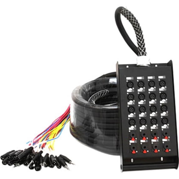 SAJT-16x8x75 - 16 Channel XLR 75' Snake Cable (TRS Returns) - Walmart.com