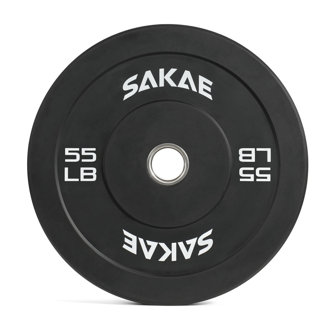 SAKAE Olympic Rubber Bumper Plates, 2-Inch Weight Plates Set with Steel ...