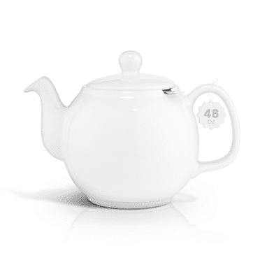 White Magnolias Ceramic Tea Pot - Walmart.com