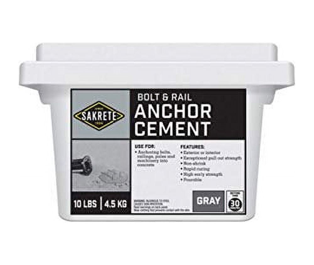 SAKRETE of North America 124511 10LB Anchoring Cement - Walmart.com