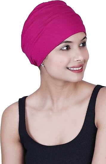 SAKUCHI Chemo Hats Solid Sleep Cap Women's Bamboo Soft Headwear Cancer ...