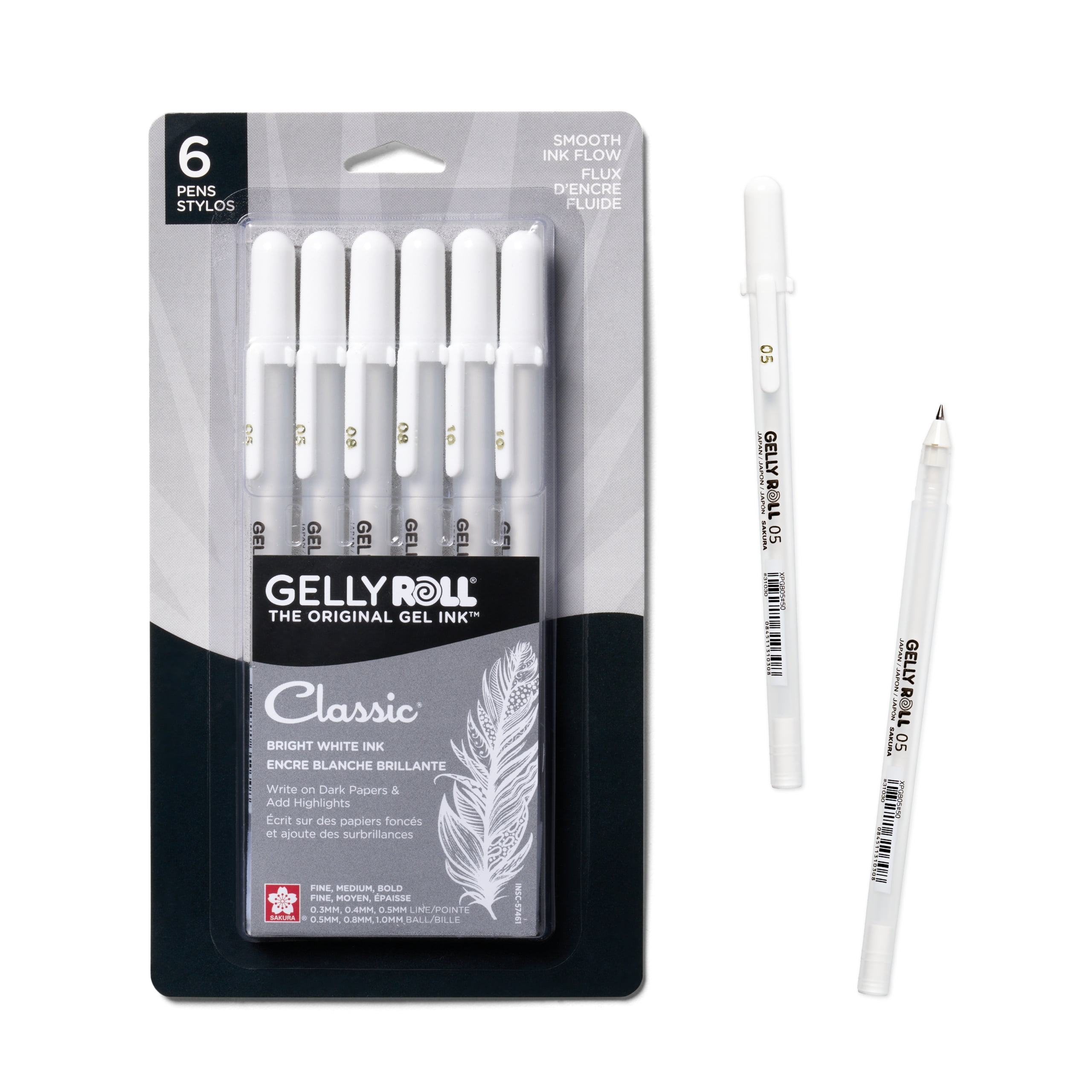 SAKURA Gelly Roll Gel Pens - Fine, Medium & Bold Tip Ink Pens for ...