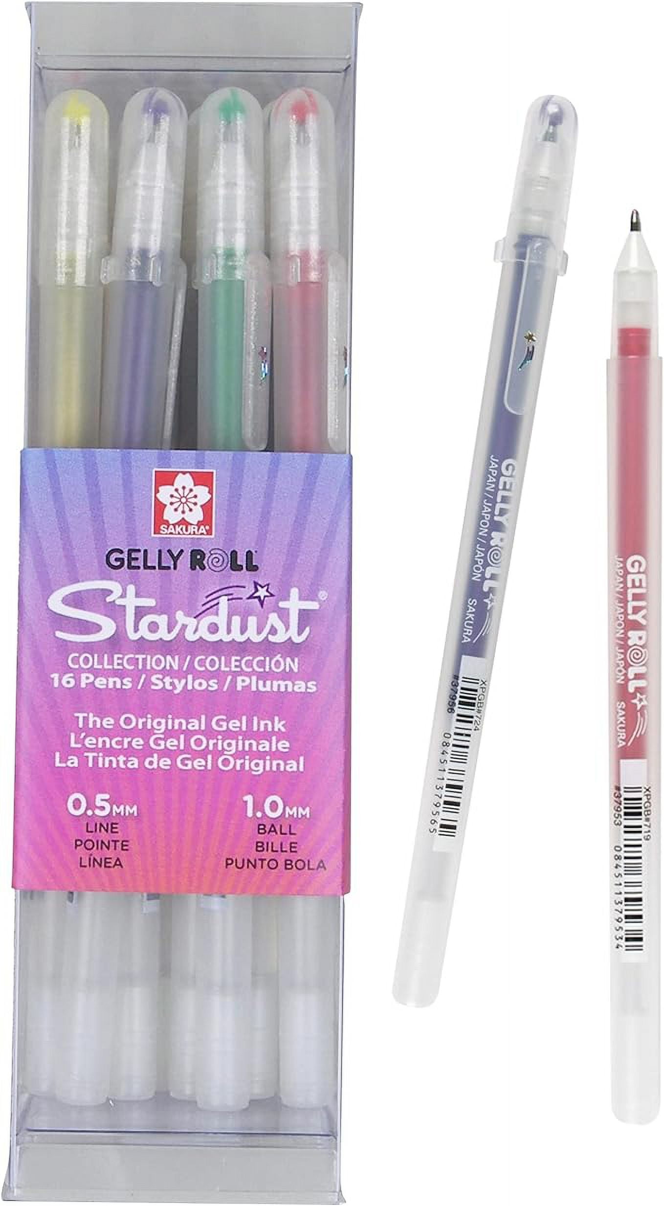 SAKURA Gelly Roll Stardust Glitter Gel Pens - Bold Point Ink Pen for ...