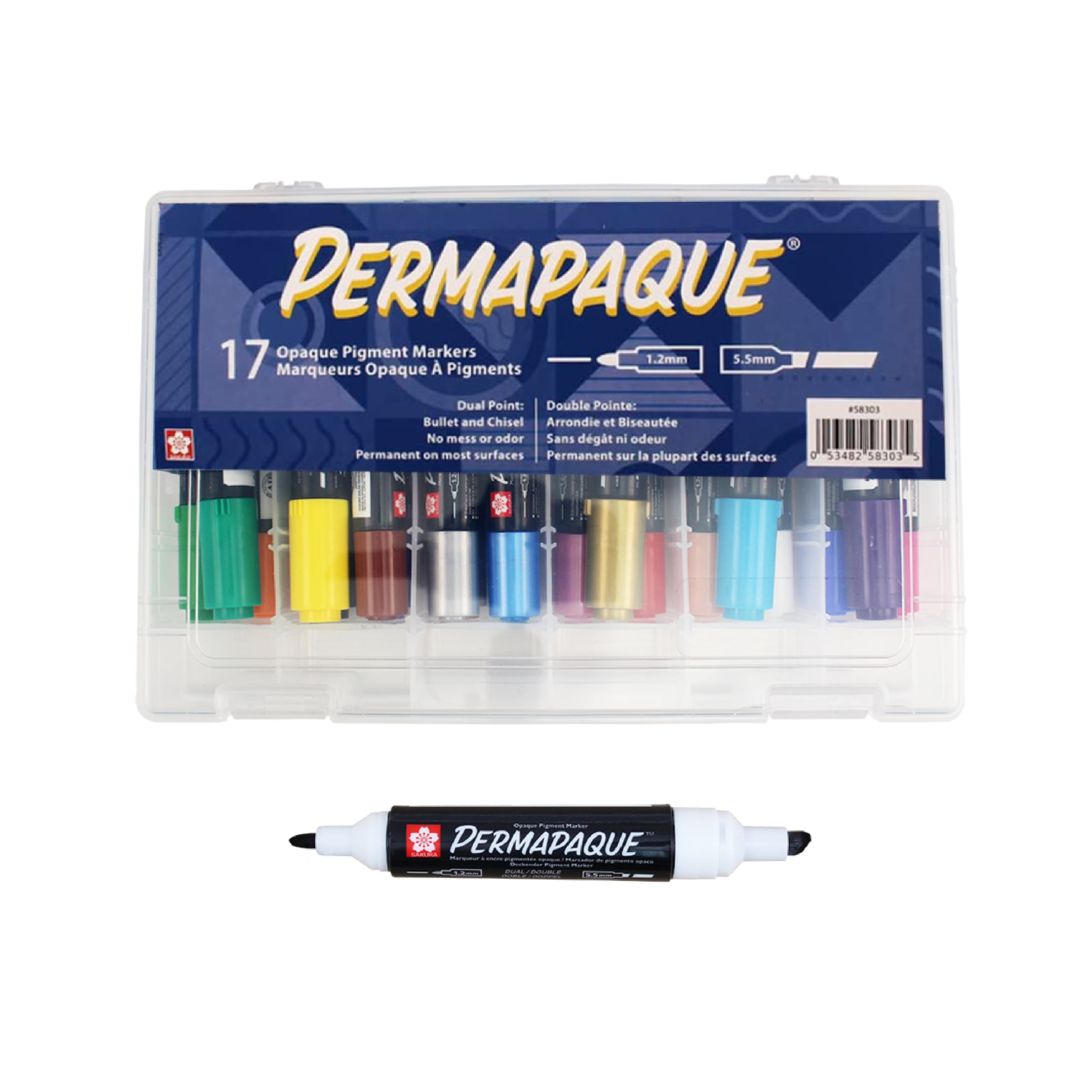 SAKURA Permapaque Artist's Gift Set, Dual Point Opaque Paint Markers ...