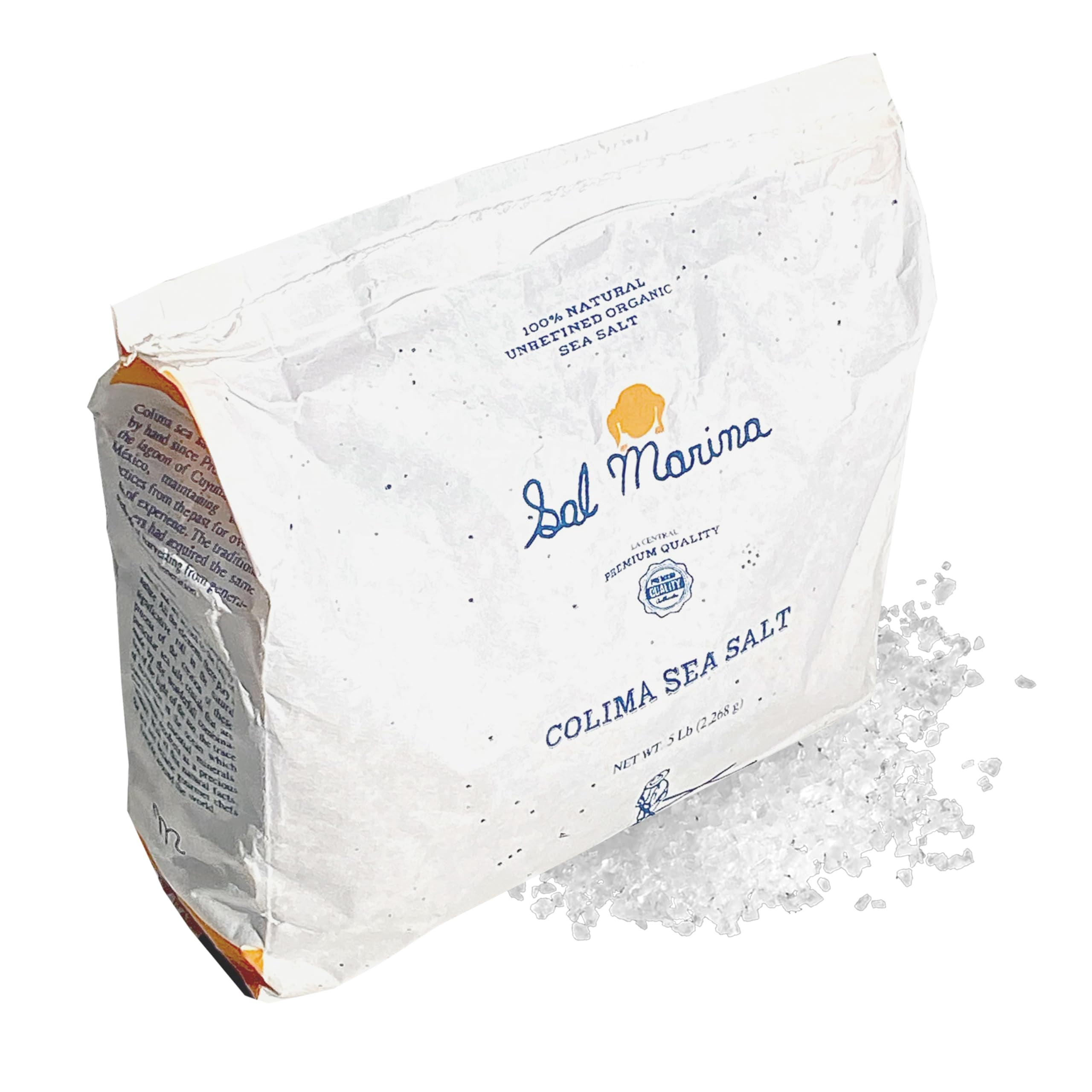 SAL MARINA | Unrefined Colima MDA05 Sea Salt 5lbs | Kosher Salt 100 ...