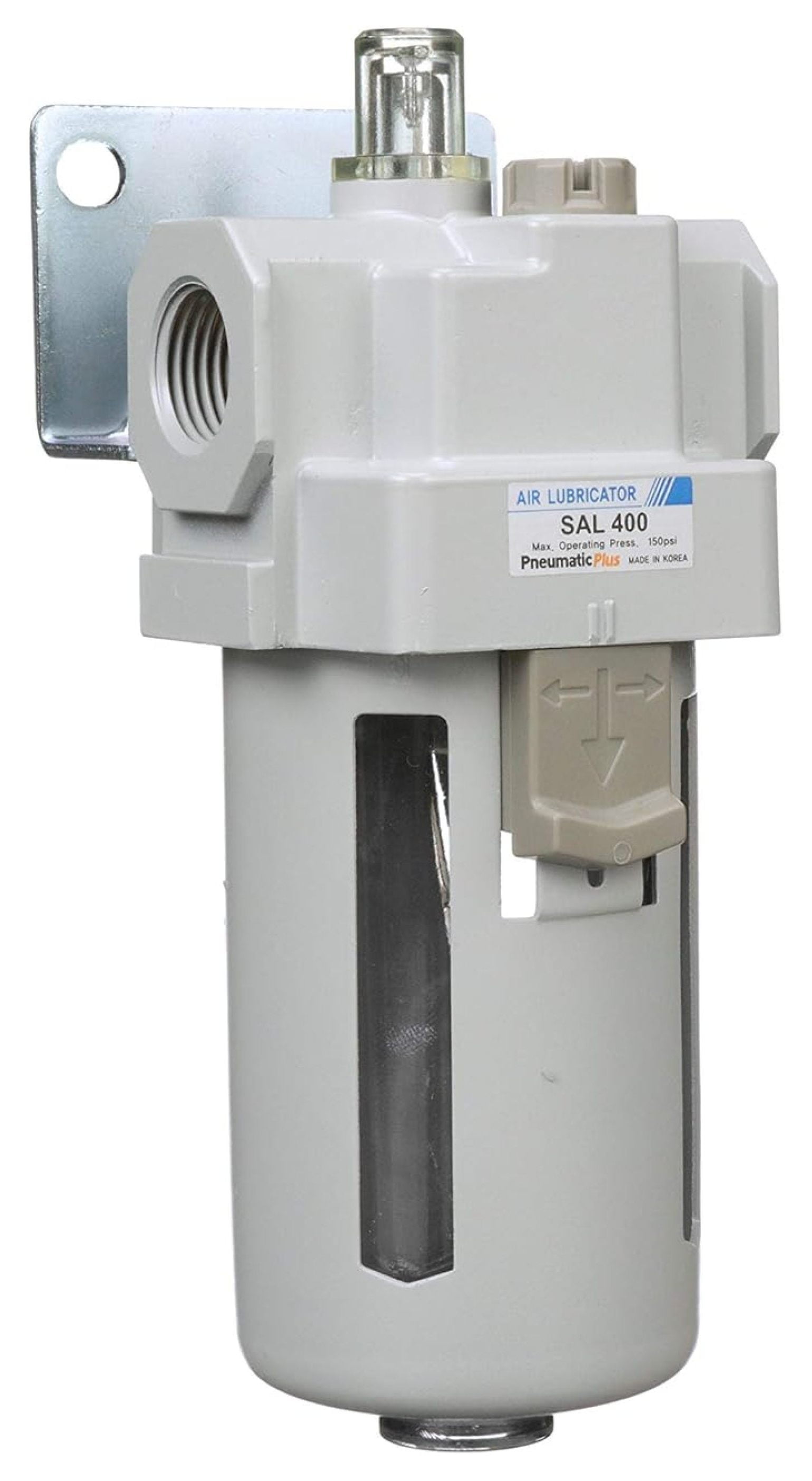 SAL400-N04B Compressed Air Pneumatic Lubricator 1/2" NPT, Bowl, Bracket ...