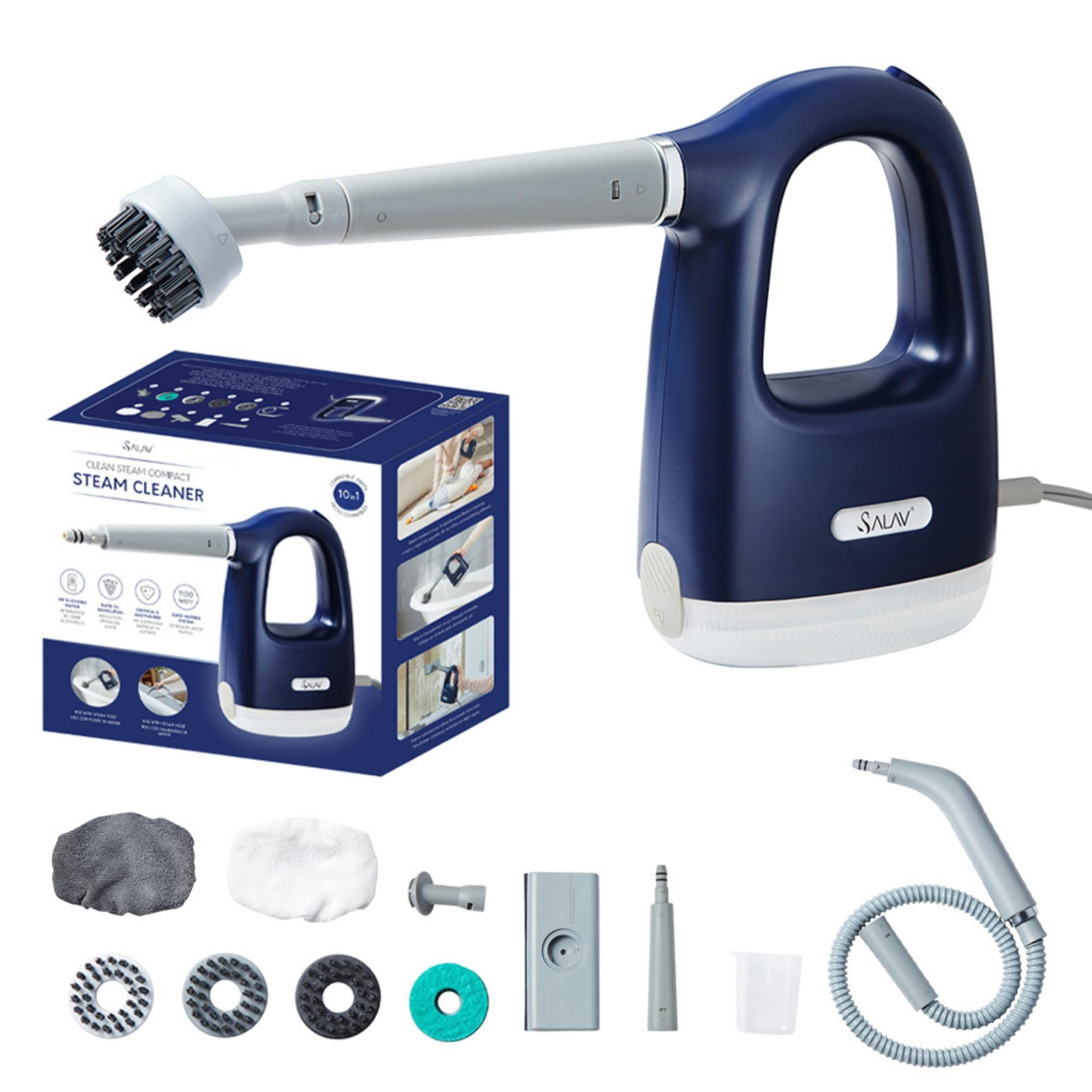 SALAV® CS-100 CleanSteam Compact Steam Cleaner, Navy - Walmart.com