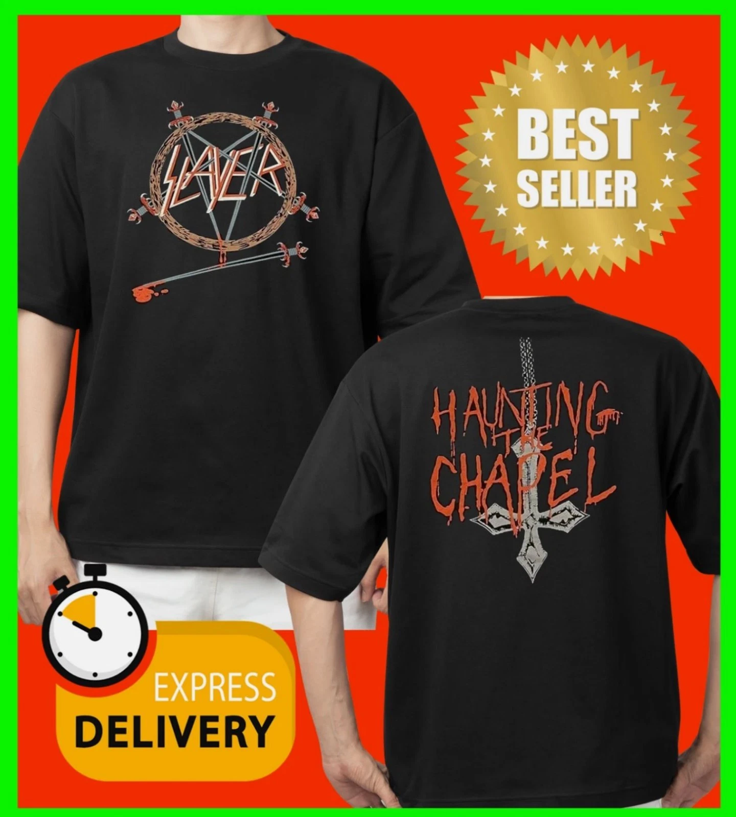 SALE! 2 sided SLAYER Tour T-Shirt 2025, Back To The Beginning Reprint ...