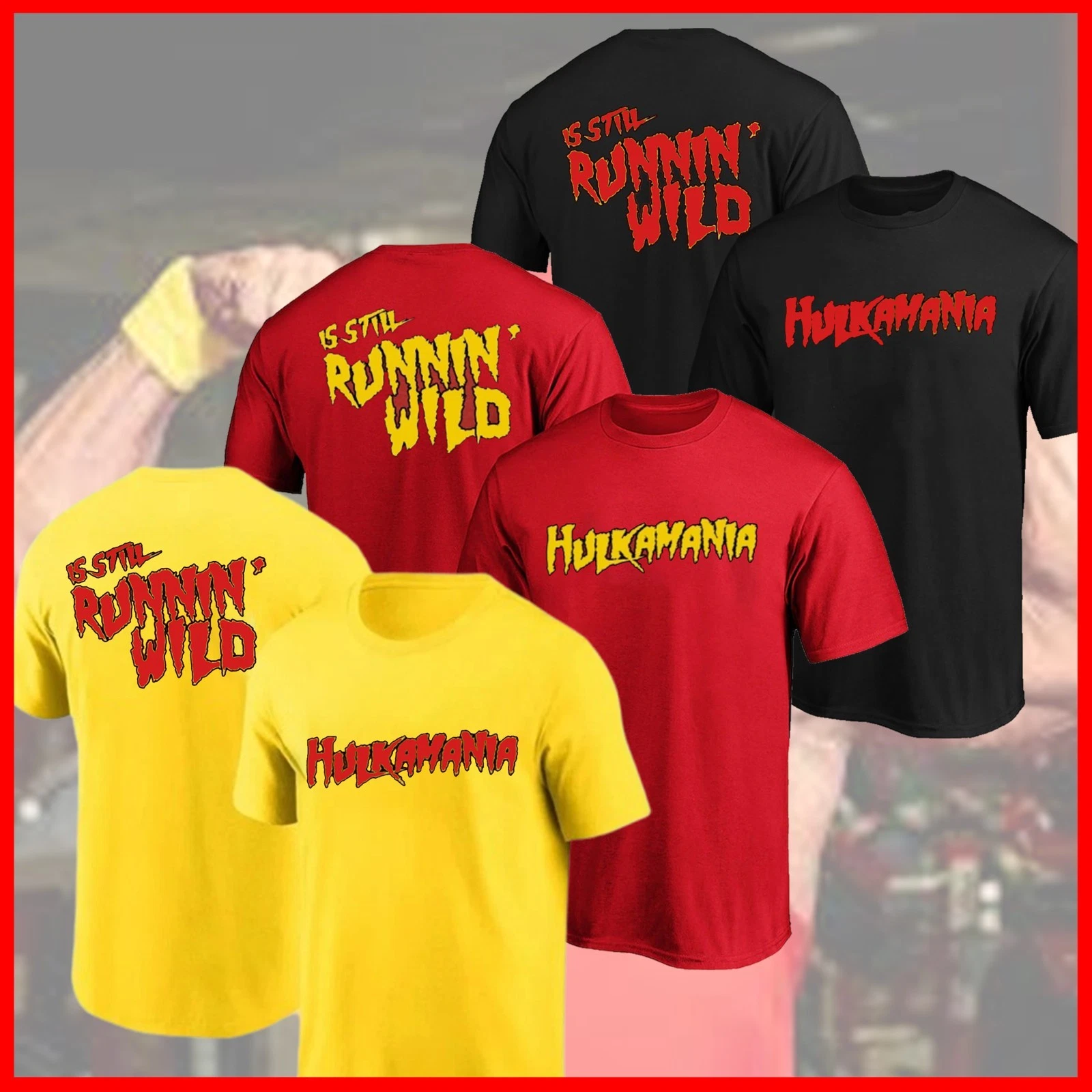 SALE 30%!!! Hulk Hogan Memorial Shirt Hulkamania Still Runnin Wild Hulk ...