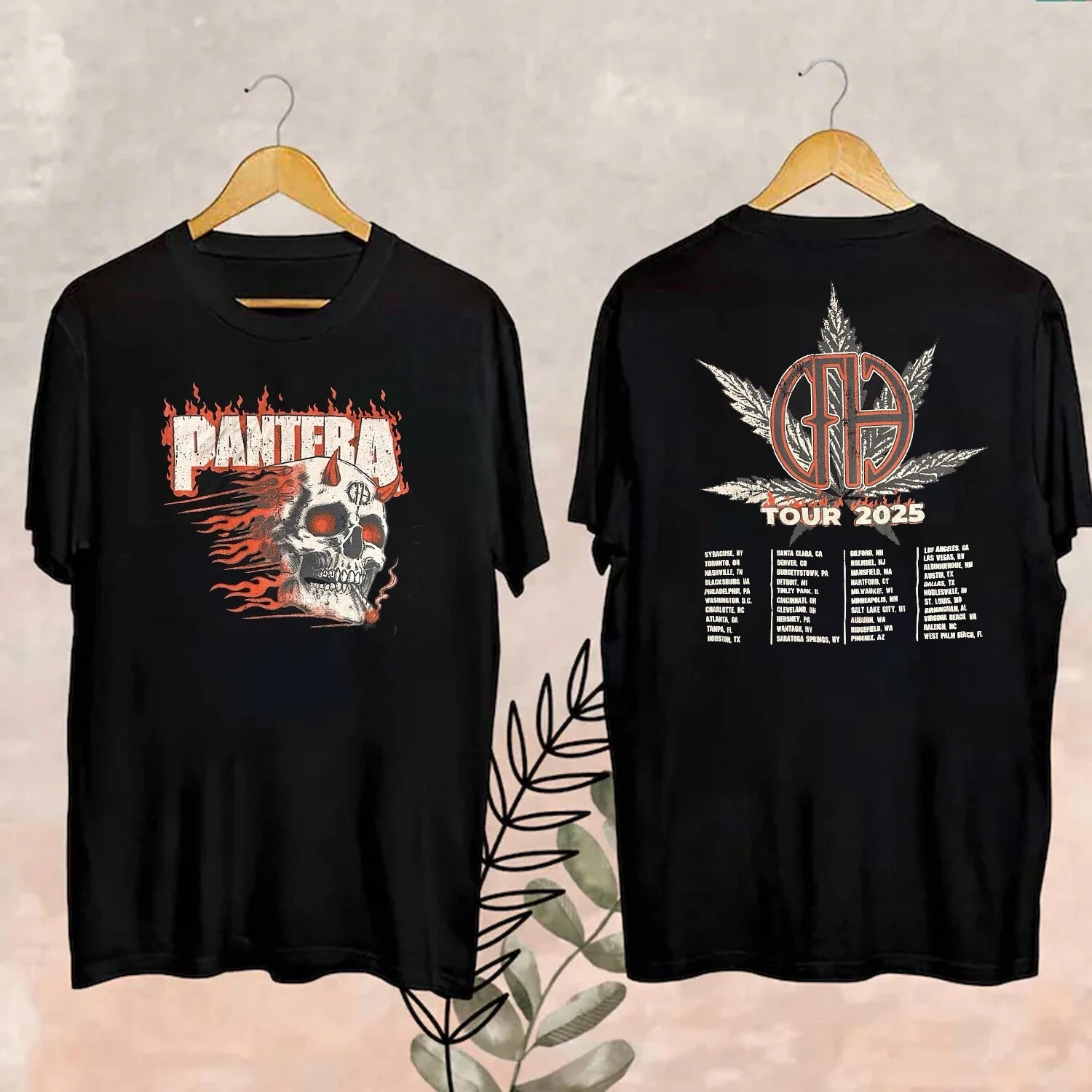 SALE 30% - Pantera 2025 Tour Shirt With Dates All Size For Fans ...