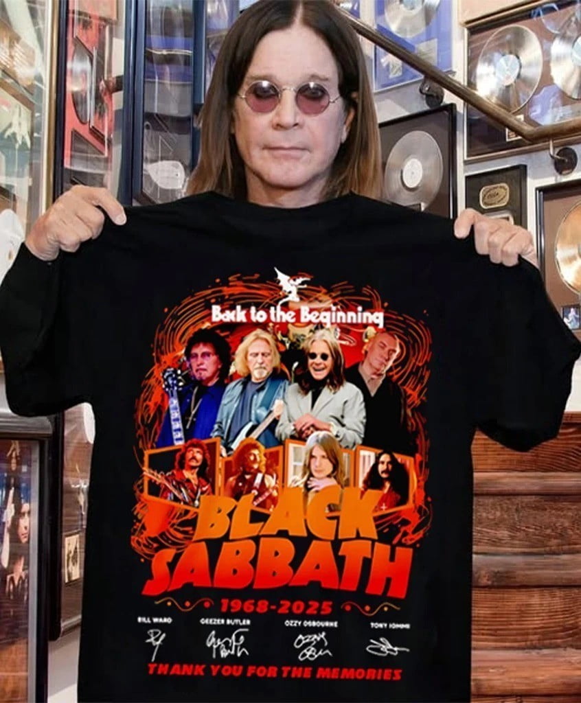 SALE!!! Black Sabbath Anniversary Back To The Beginning 2025 Shirt ...