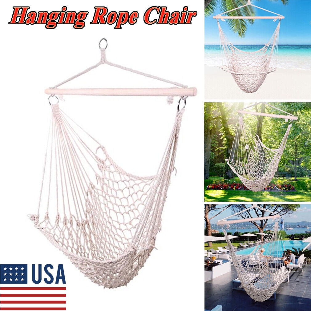 SALE CLEARANCE Hanging Rope Air/Sky Chair Swing beige - Walmart.com