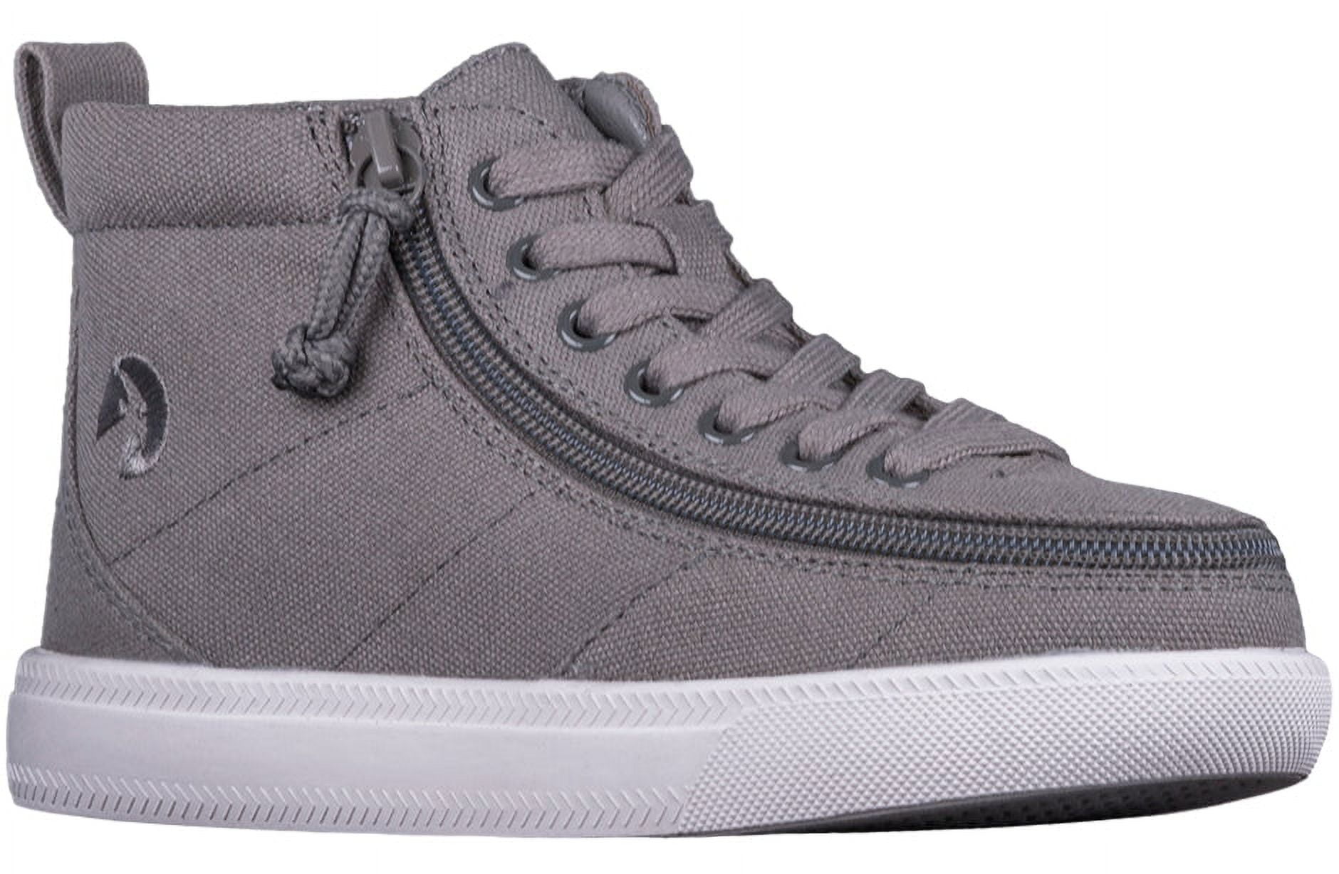 BILLY Dark Grey High Tops, Polyester Fabric, Wrap-Around Zipper ...