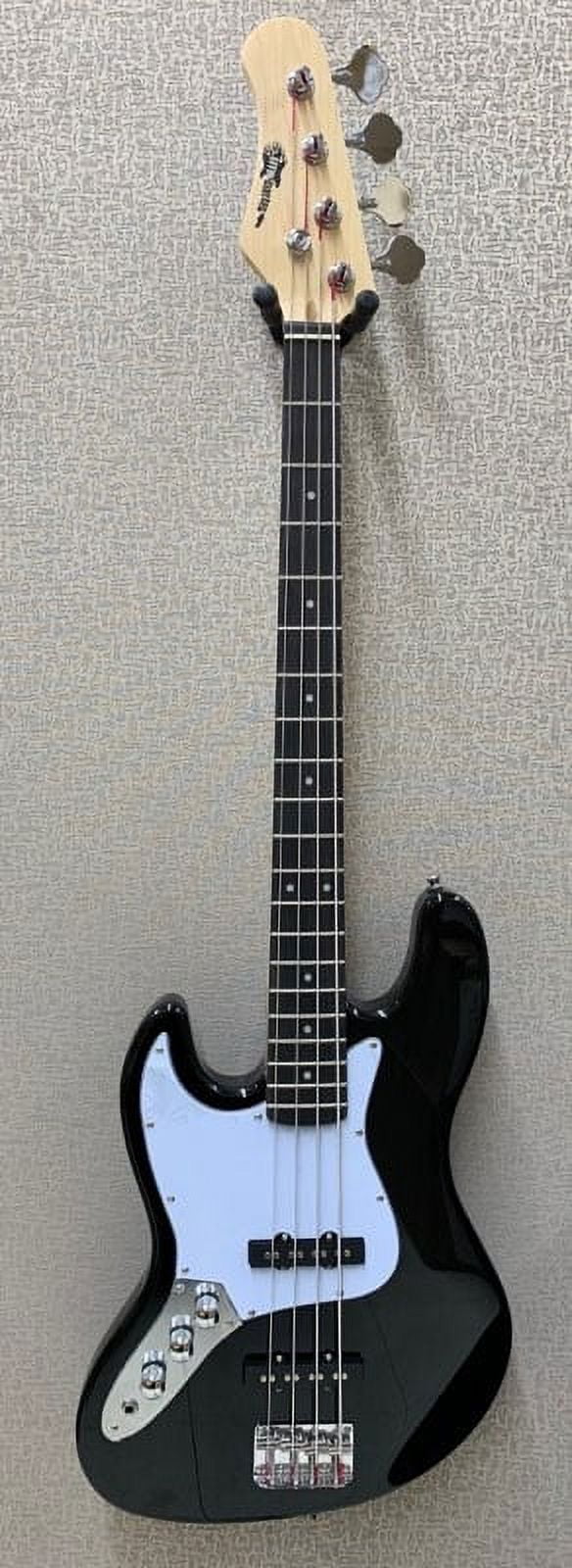 SALE -Effin EJB/BK/LH Black Left Handed Jazz Style 4-String Electric ...
