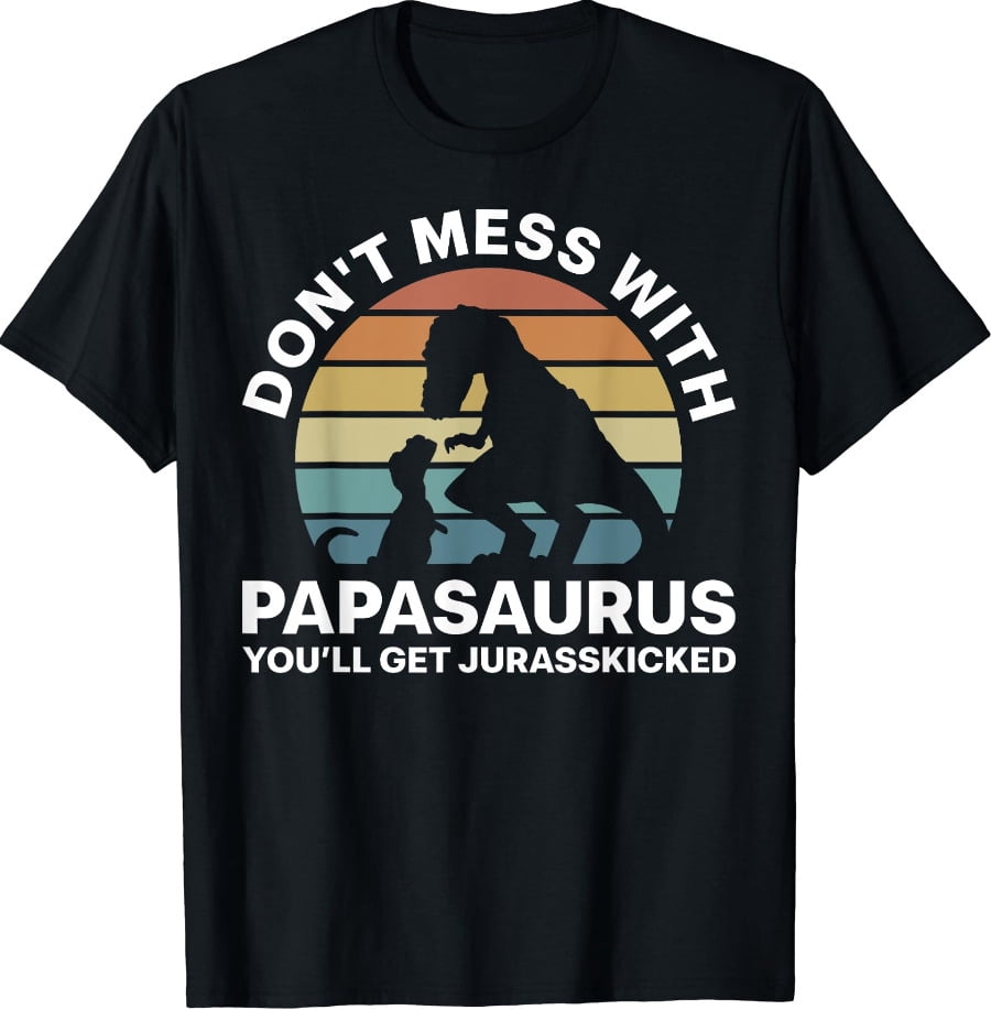 SALE!!! Rex for men dinasor papa saurus T-Shirt - Walmart.com