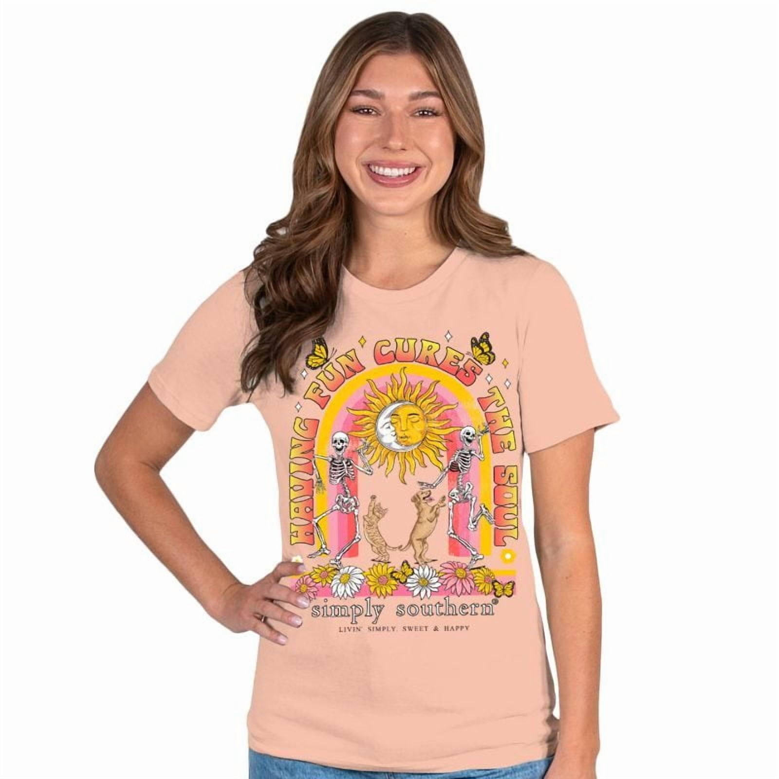 SALE Simply Southern Fun Cures The Soul T-Shirt - Walmart.com