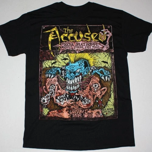 SALE Vtg THE ACCUSED Band Music Tour T Shirt For Men Black All Size ...