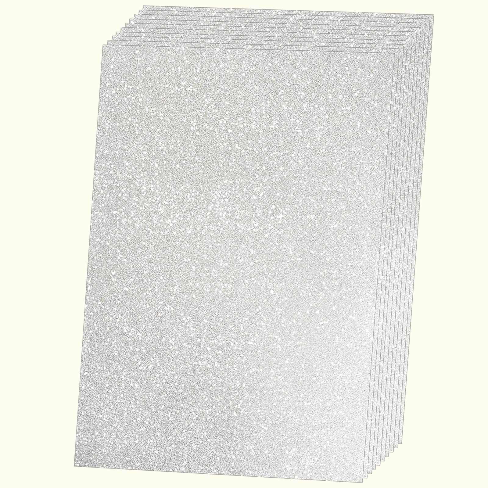 SALEMAR Silver Glitter Cardstock ESF27 Paper for Cricut Sparkling Card ...